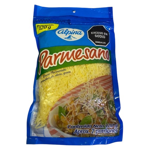Queso Parmesano Alpina x 120 g en Promoción | Domicilios Bogotá | iMarkt.co